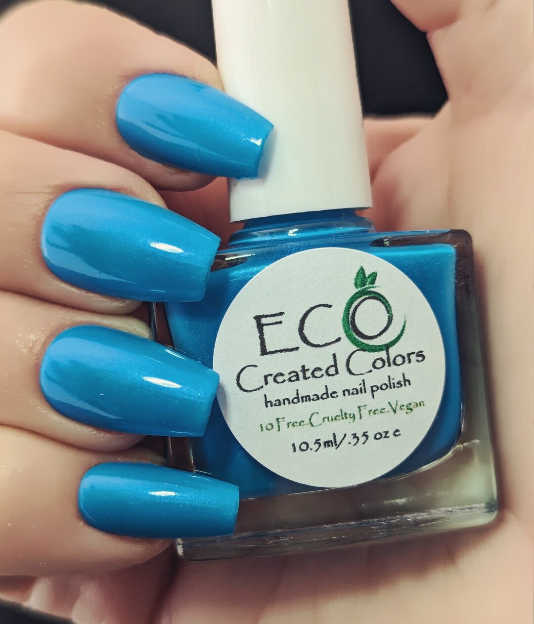 Ocean Breeze Blue Shimmer Nail Polish: Handmade, Vegan, Cruelty-free - Etsy