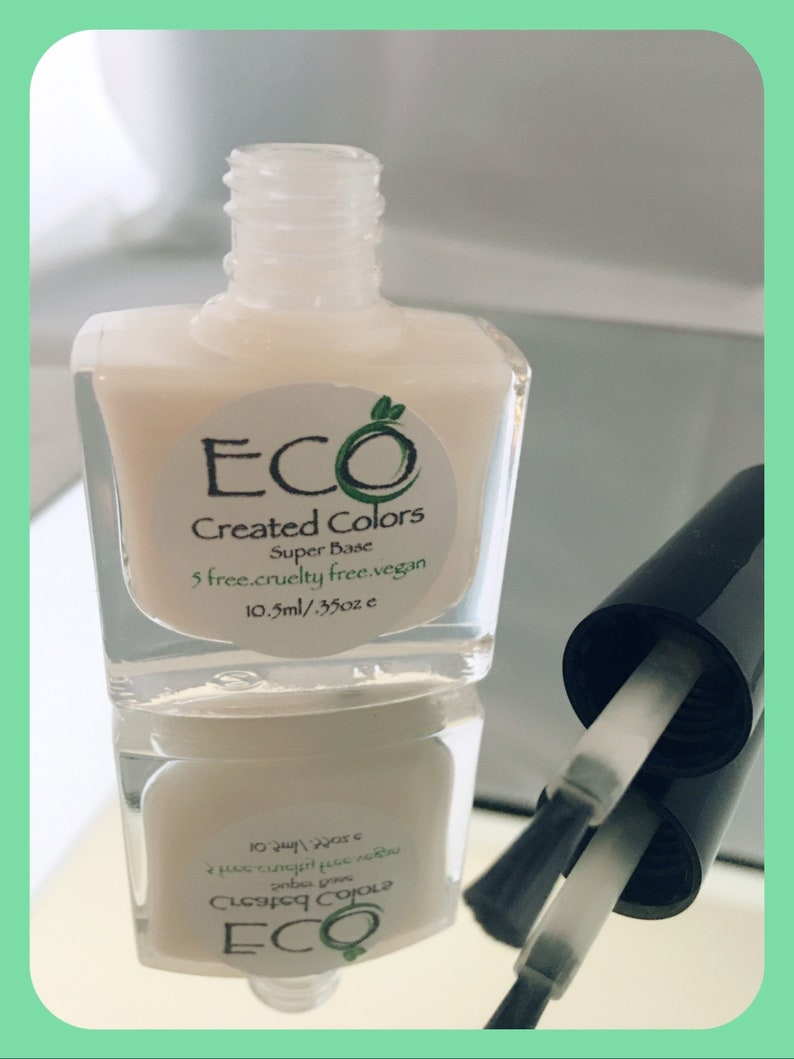 Super Base Coat Nail Polish: Vegan Nail Treatment, Ridge Filler - Etsy