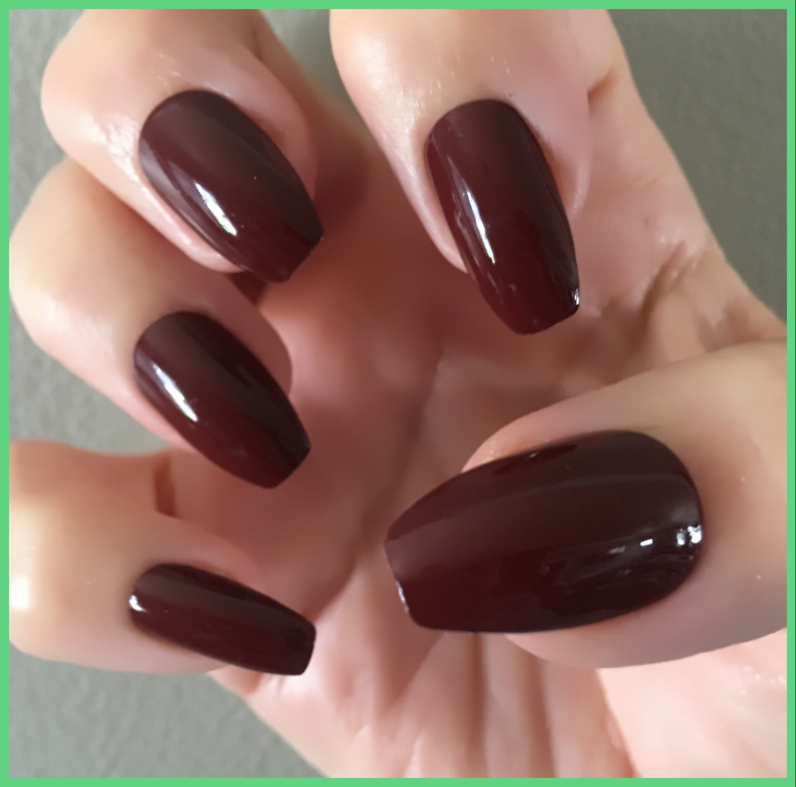 Autumn Brown Red Polish Dark Brown Nail Polish | Etsy