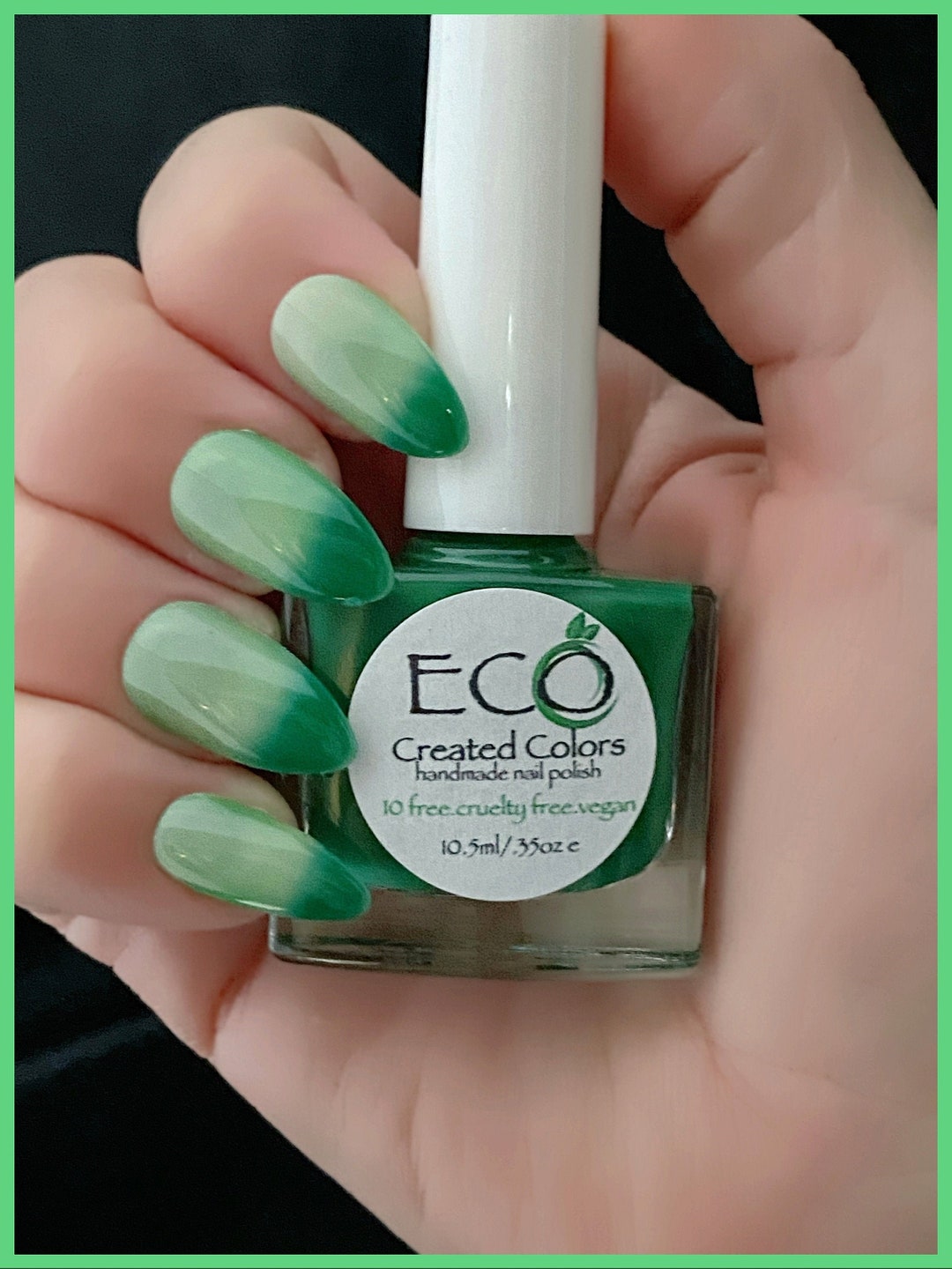 Flipping Green Green to Colorless Thermal Changing Nail Polish, Green ...