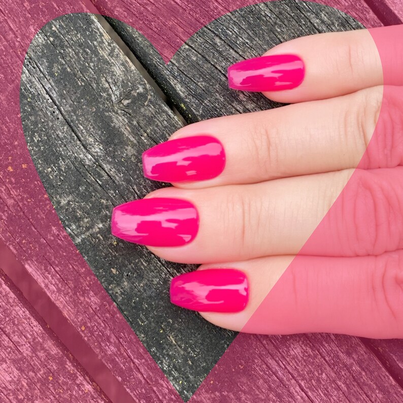 Very Berry Pink Nail Polish Natural Nail Polish Fall - Etsy