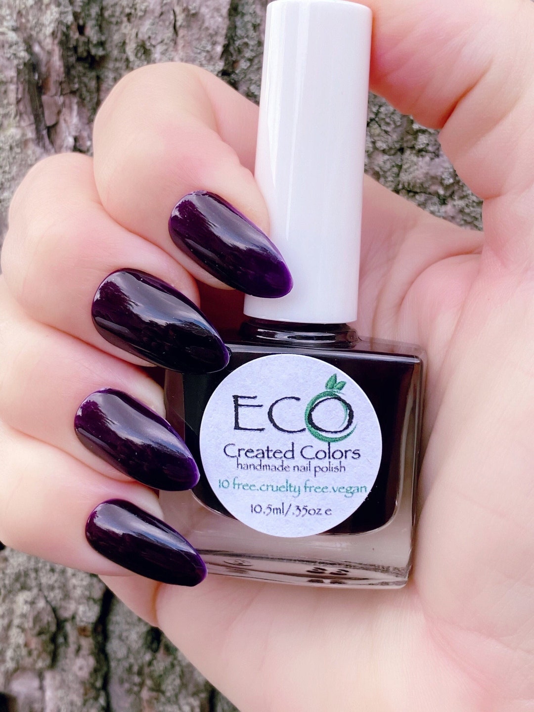 NIGHTFALL : Deep Purple Nail Polish, Burgundy/black Polish, Fall Nails ...