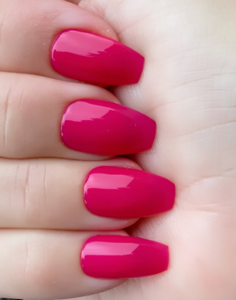 Very Berry Pink Nail Polish Natural Nail Polish Fall - Etsy