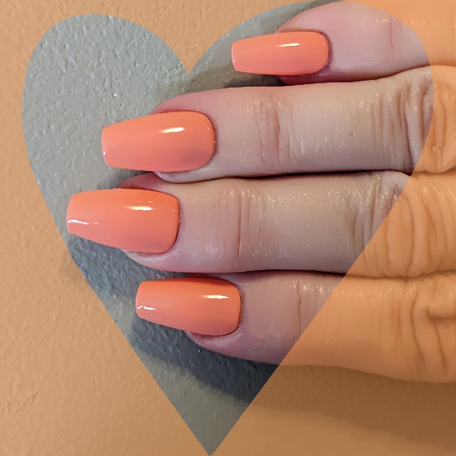 CORAL LICIOUS Orange Peach Coral Nail Polish / Natural - Etsy