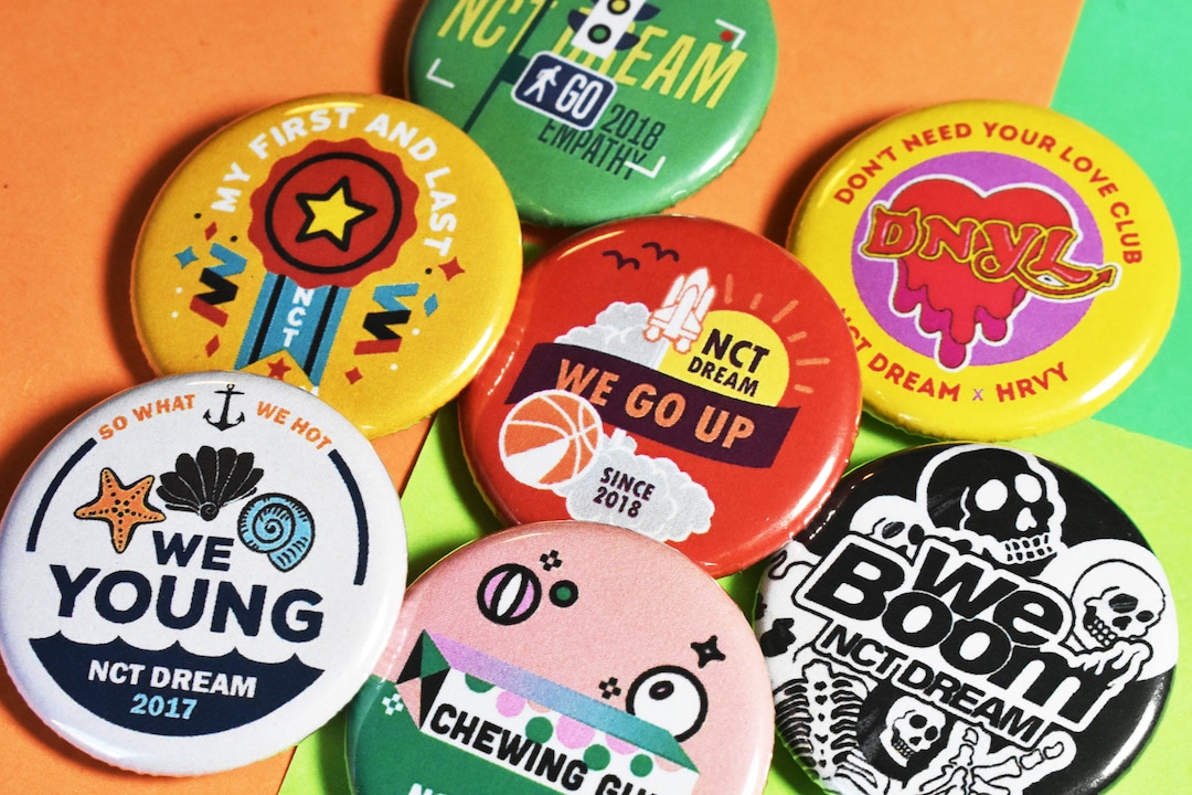 NCT Dream Pinback Button Badges (1.25in / 3.17cm) – Chewing Gum, MFAL ...