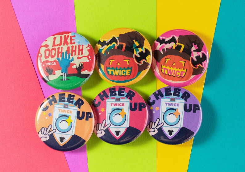 TWICE Debut Pinback Button Badges 1.25 Like Ooh-ahh | Etsy