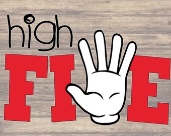 High five svg | Etsy