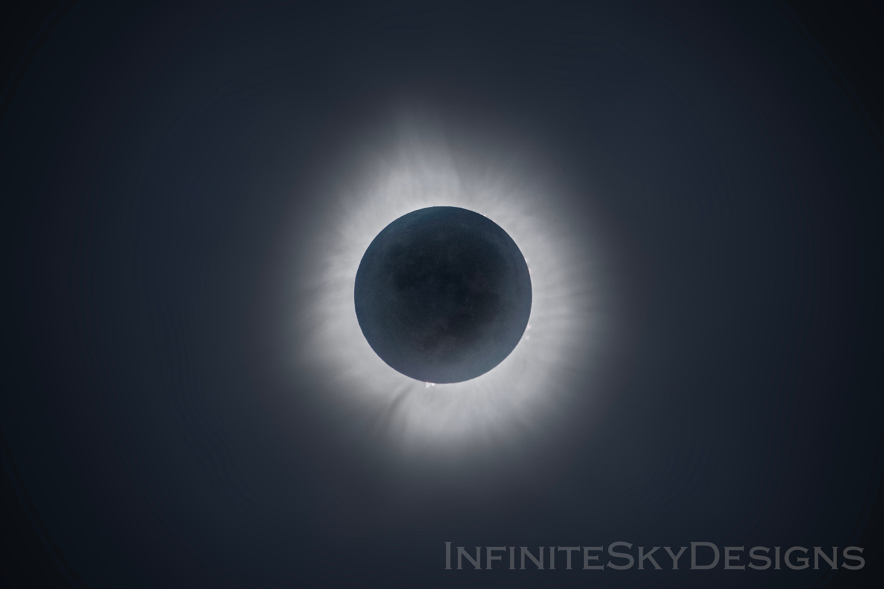 2024 Solar Eclipse Totality and Moon High-res Image Digital Download ...
