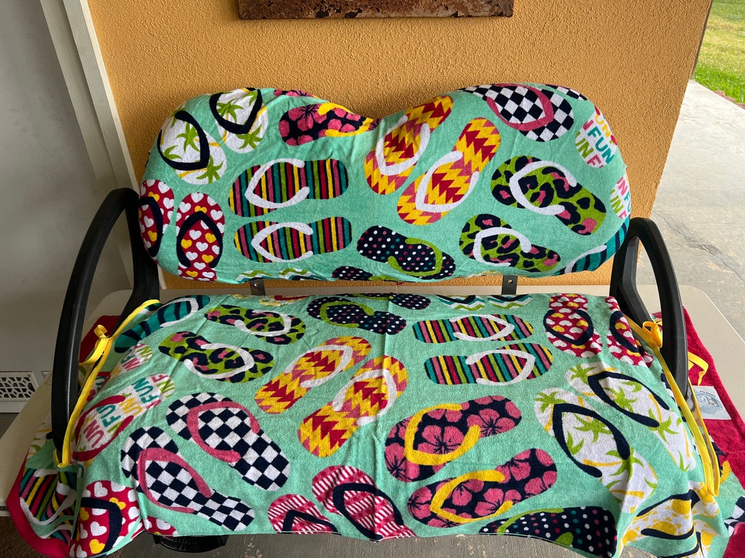 Flip Flops! Universal Golf Cart Seat Cover for Club Car, Evolution, EZ ...