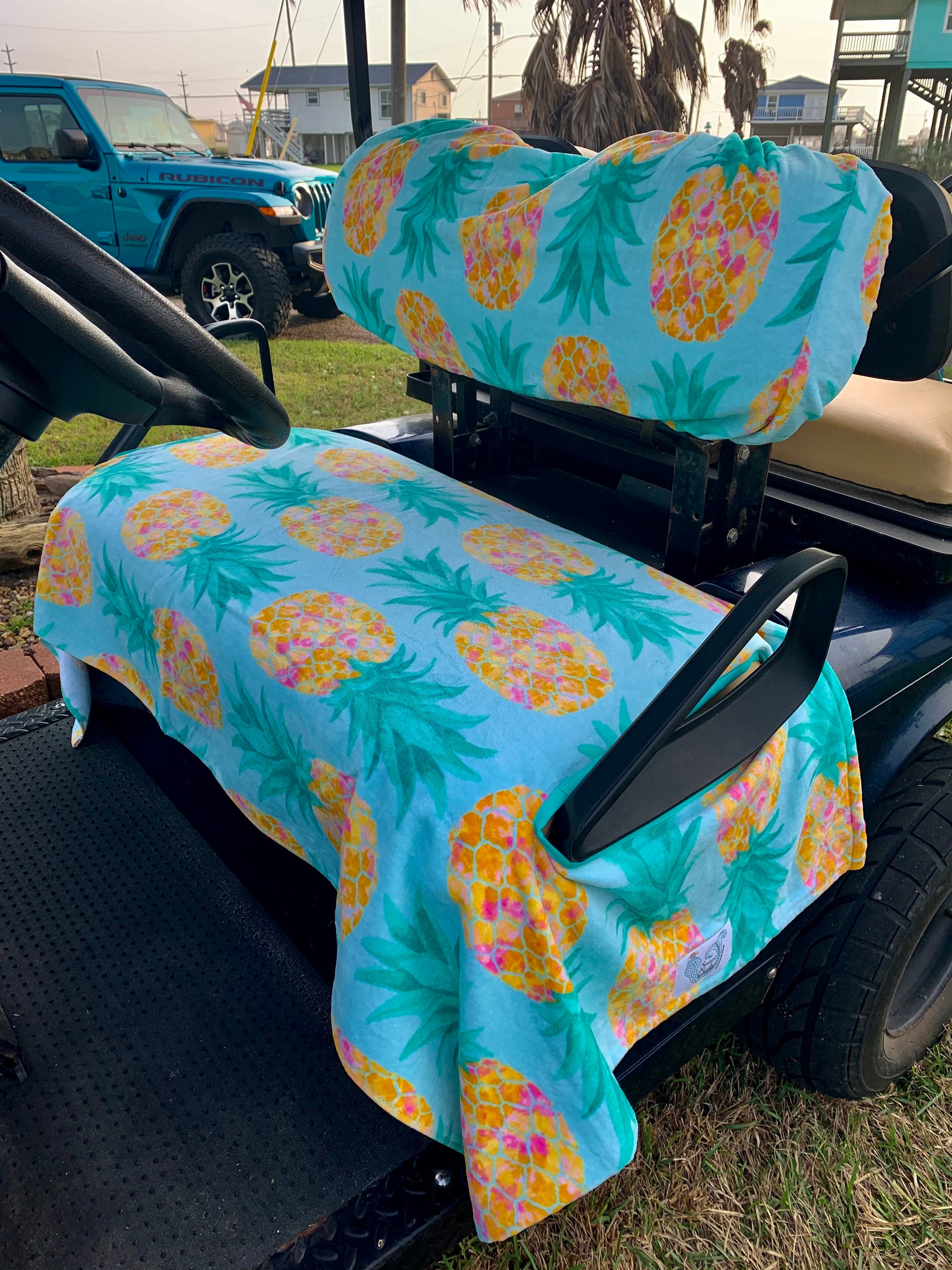 Pineapple Paradise Golf Cart Seat Cover Set for Club Car - Etsy