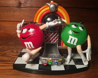 Hand-made Wooden Candy Dispenser M&M Peanut Skittles Snack