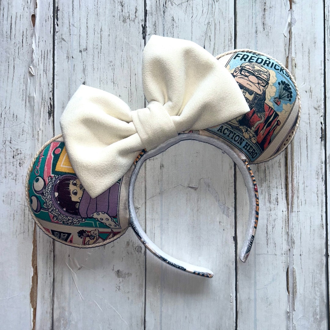 Pixar Movie Mickey Ears: UP, Walle Fabric Ears - Etsy