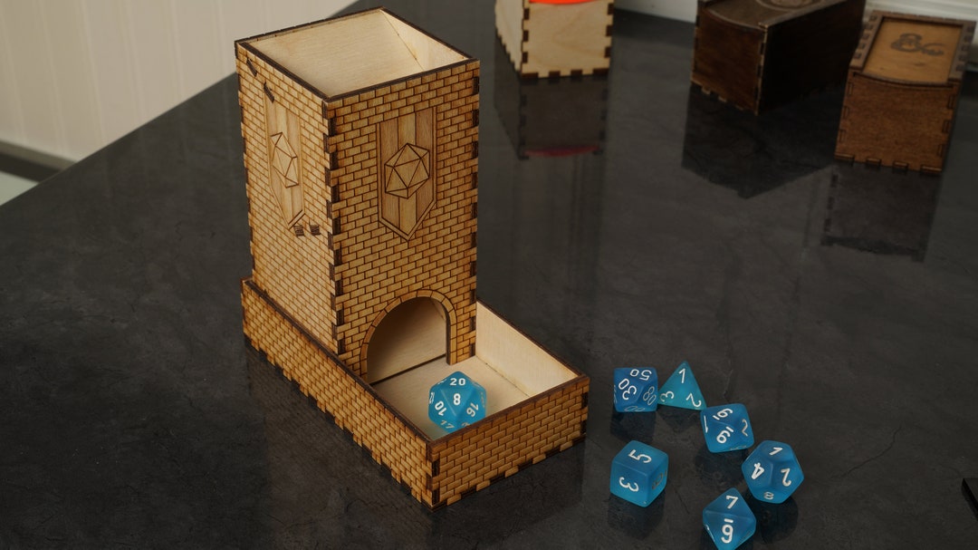 Laser-engraved Dice Tower, Plywood - Etsy