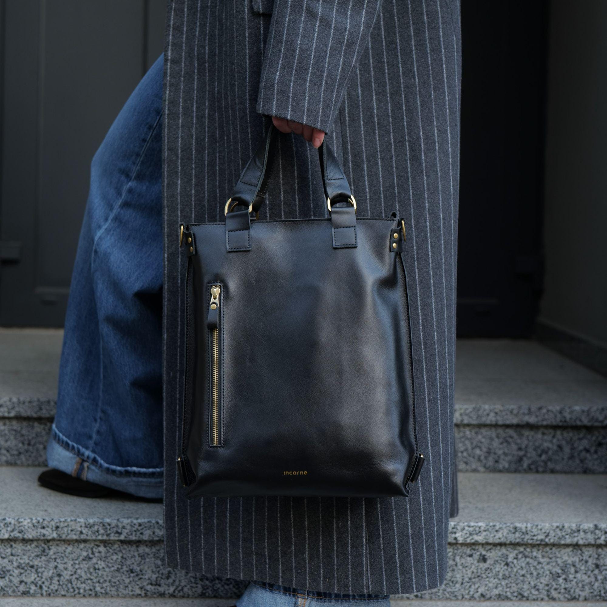 Women's Convertible Backpack Purse: City Style Bag, Minimalist Design ...