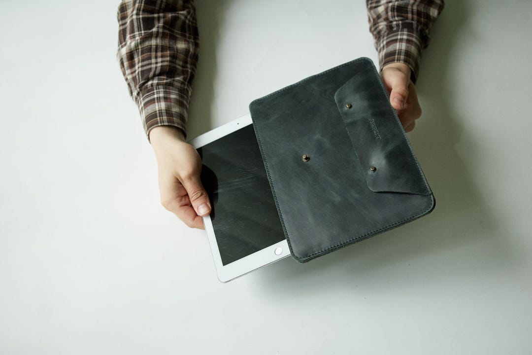 Stylish Leather Tablets Cover With Pencil Holder for Her or Him ...