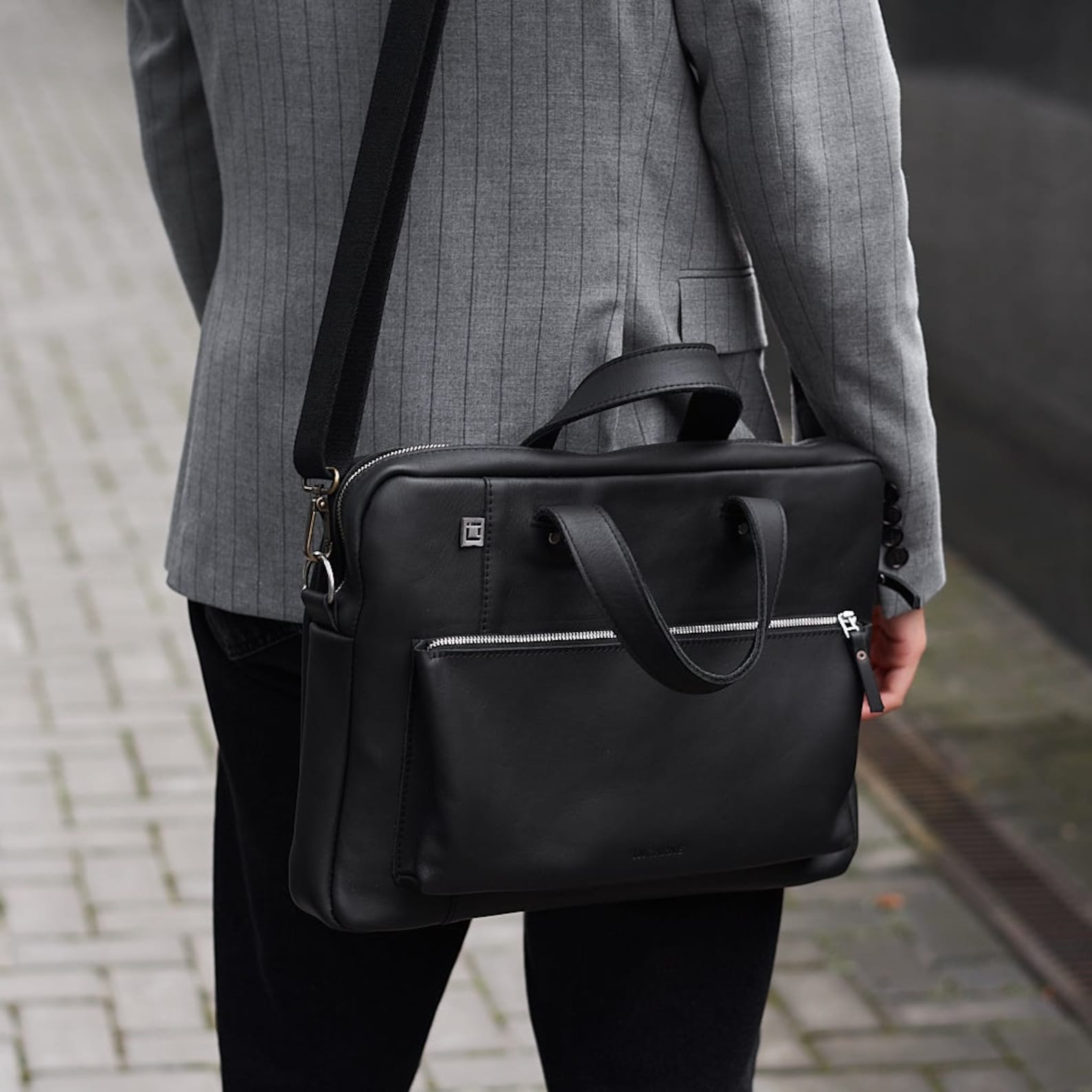 HP Leather Laptop Bag Men Handle Briefcase for Macbook Air / - Etsy