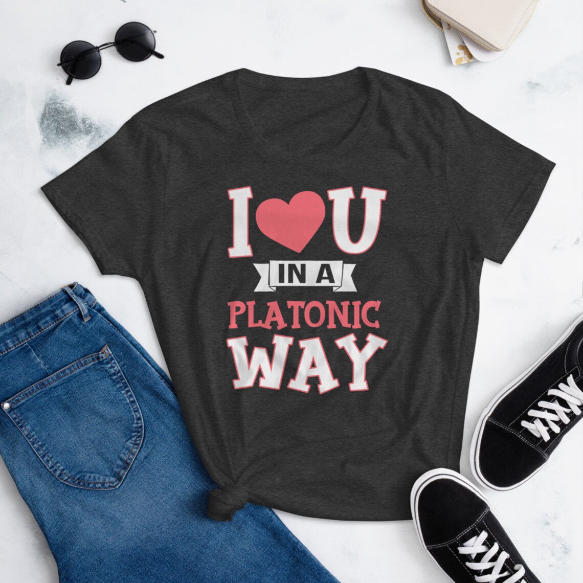 I Love You in A Platonic Way Funny Cute BFF Relationship - Etsy