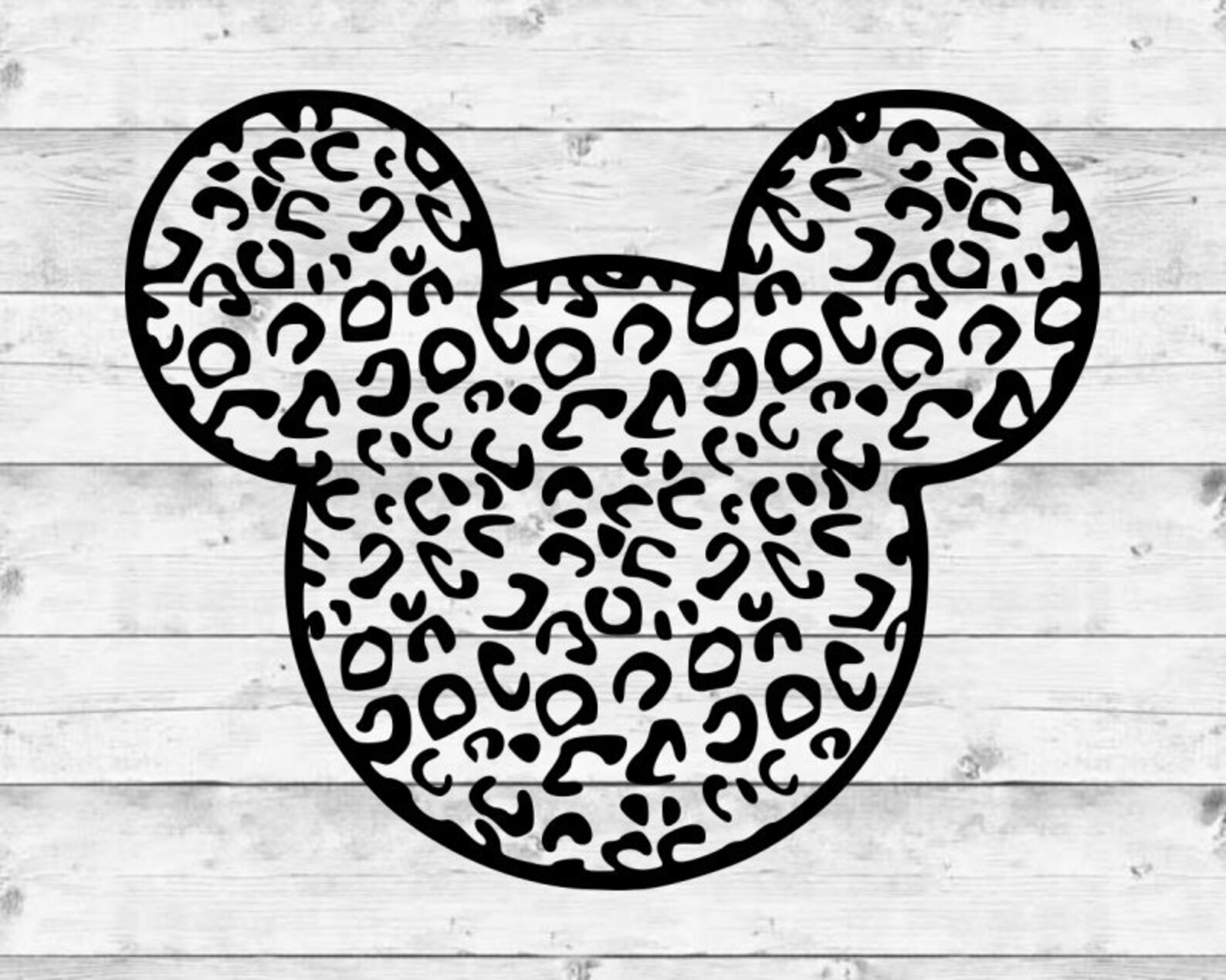 Mickey Mouse Cheetah SVG Clipart, Mickey Leopard Cheetah Svg, Animal ...
