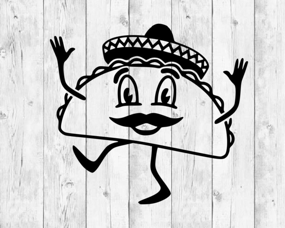 Taco Svg Taco Silhouette Svg Taco Tuesday Svg Feed Me Tacos | Etsy ...