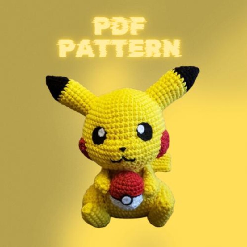 Crochet Pikachu Pattern - Etsy