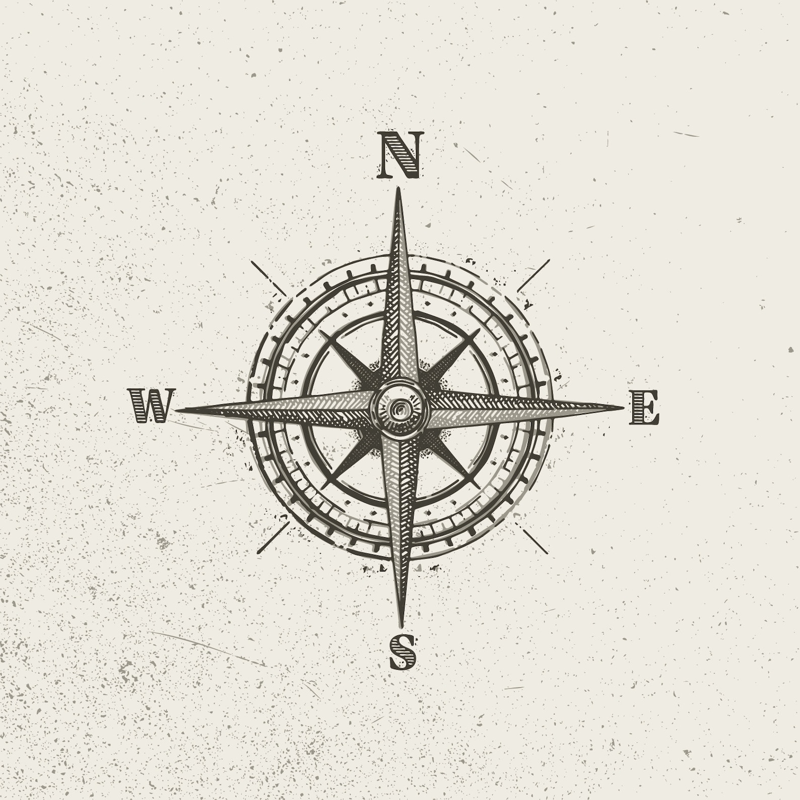 Compass (style 1) Vector Art - Etsy