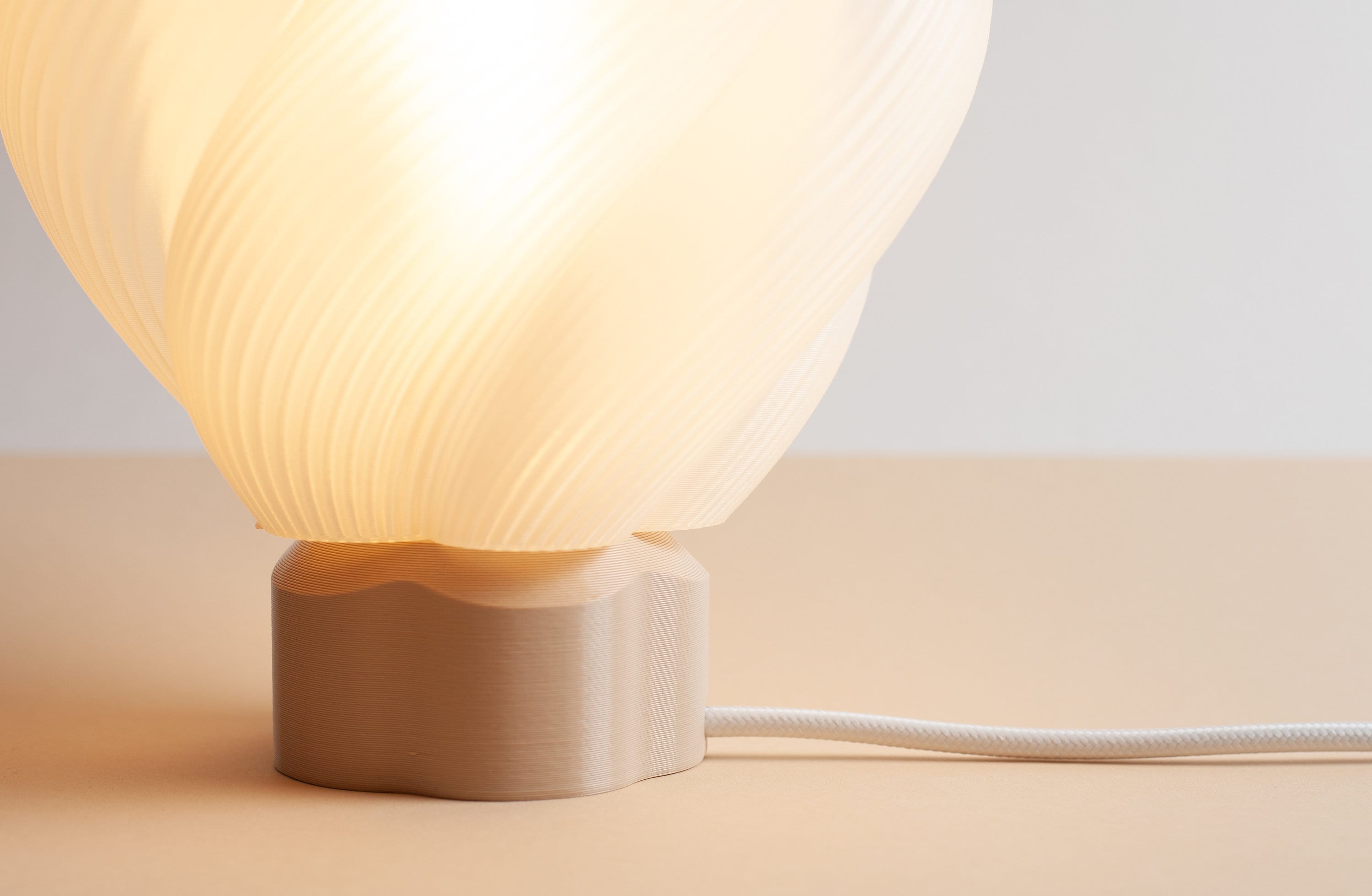 Unique 3D Printed Lamp Flower Light Collection Cream Color - Etsy