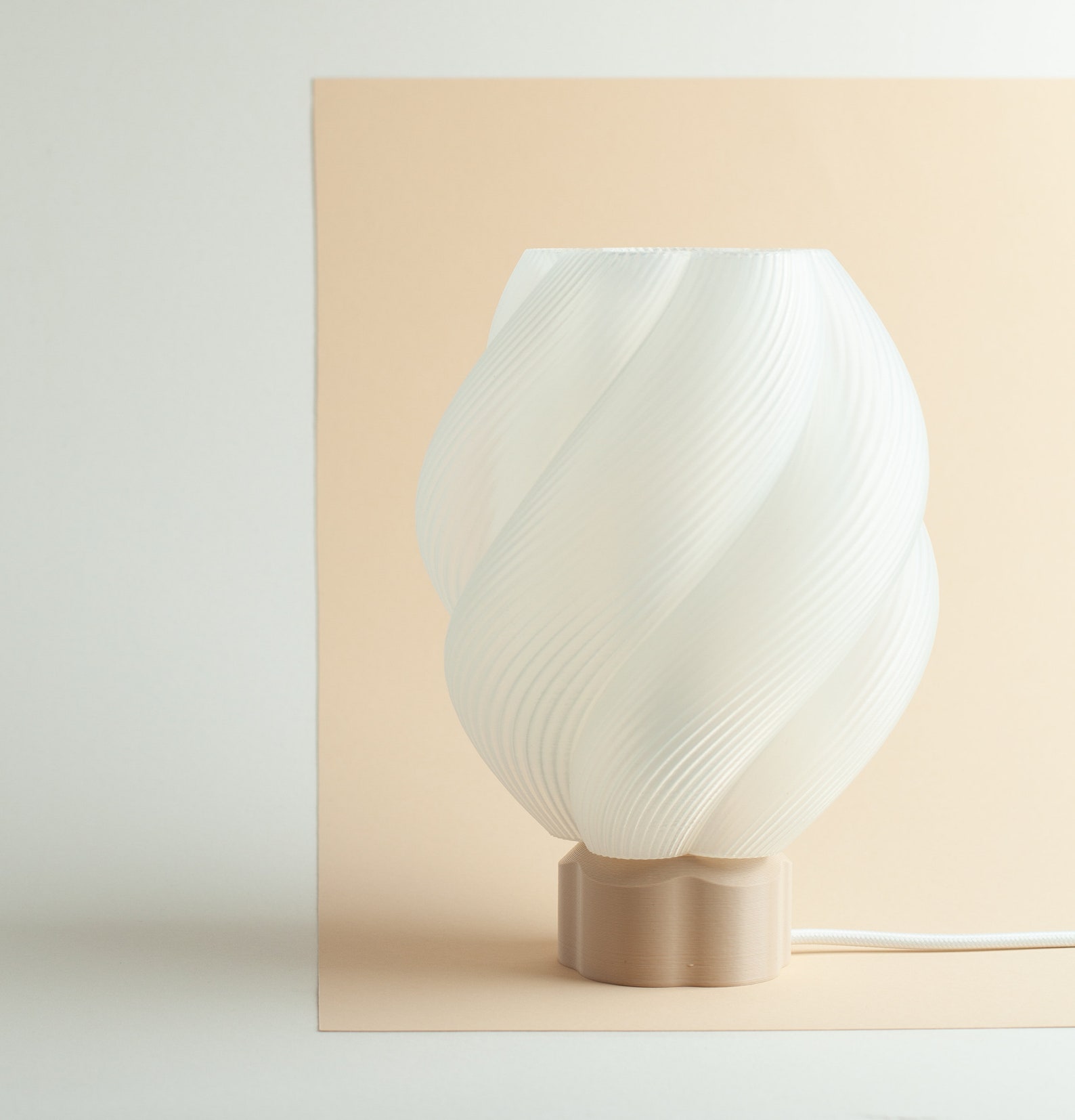 Unique 3D Printed Lamp Flower Light Collection Cream Color - Etsy