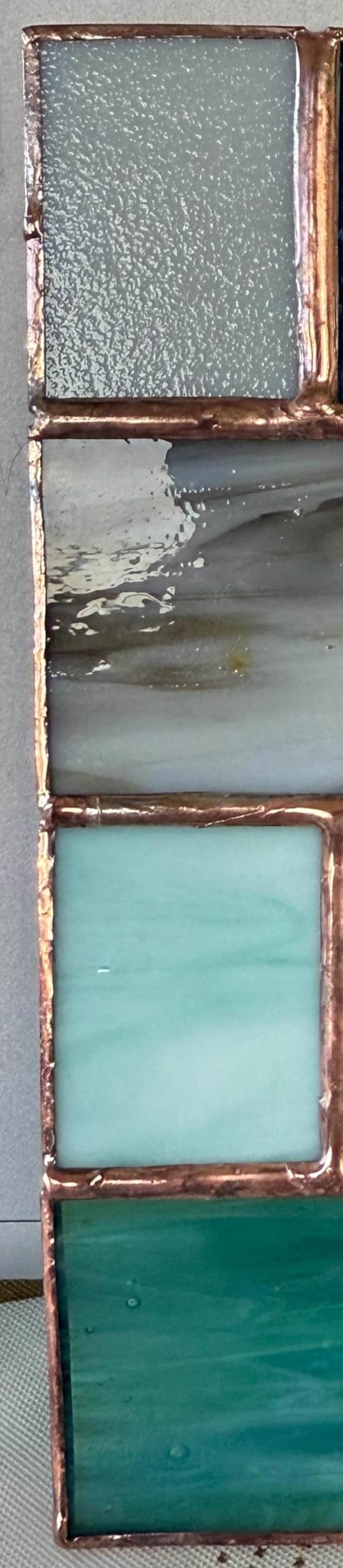 Hand-crafted Stained Glass Abstract All Blue Large Tissue Box 9x5x5 - Etsy