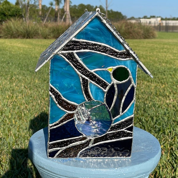 Stained Glass Birdhouse Pattern - Etsy