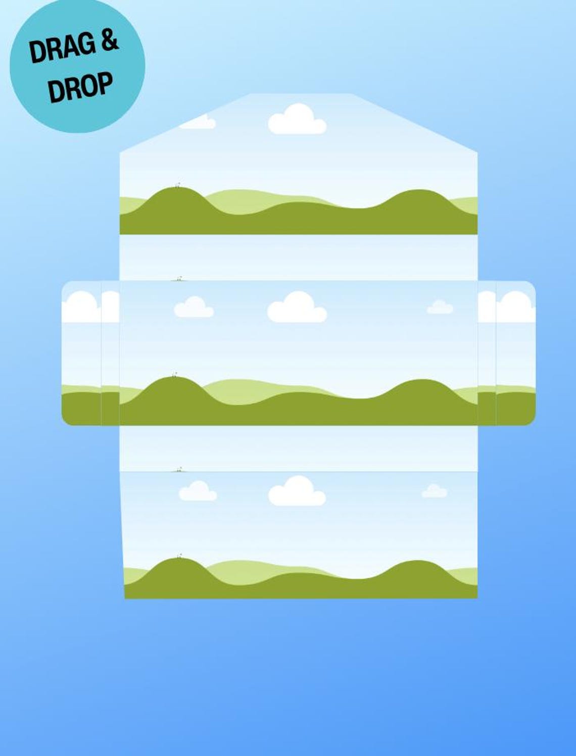 Chocolate Bar Purse 1.55oz Mini Candy Bag Template for DIY Party Favors ...