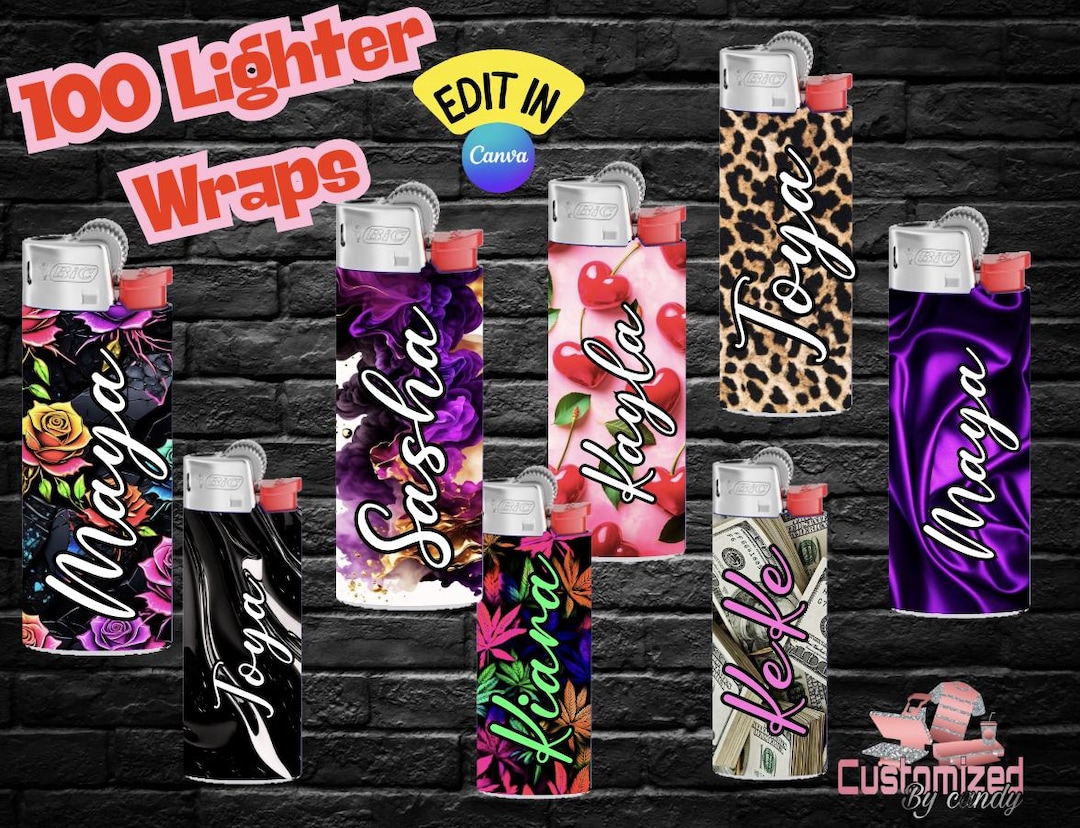 Lighter Wraps | 100 DIY Editable Templates (digital Download) - Etsy