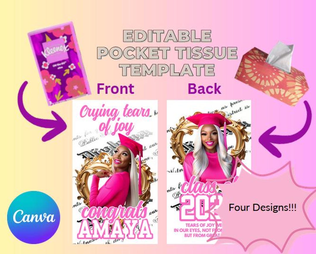 Pocket Tissue Template Digital Download, - Etsy