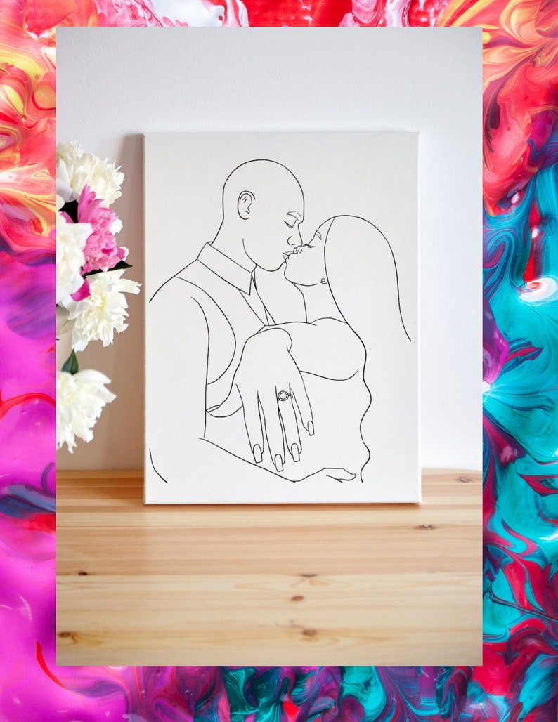 Couple’s Paint & Sip Kit, Date Night ,canvas - Etsy