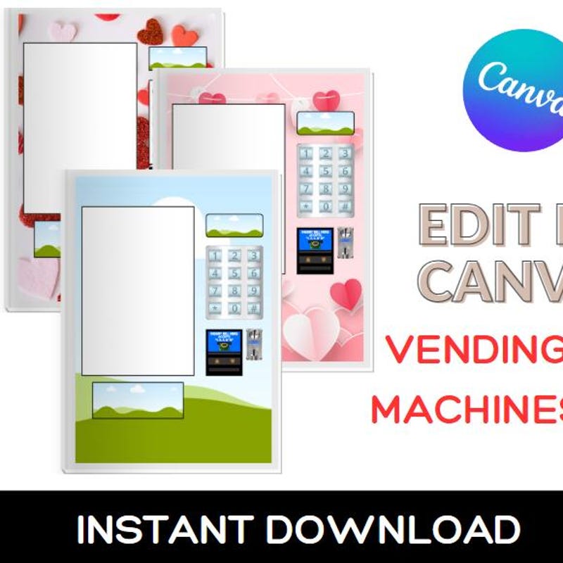 Vending Machine Template - Etsy