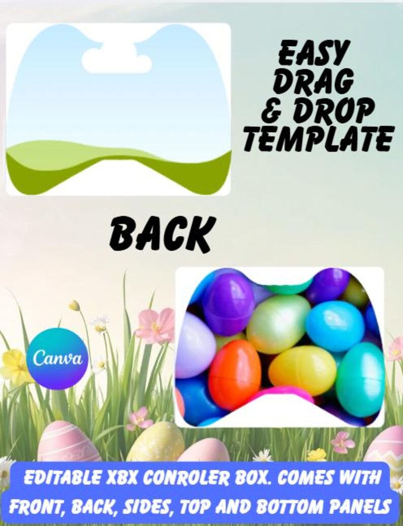Xbox Template: Editable in Canva (instant Download) Easter Basket - Etsy