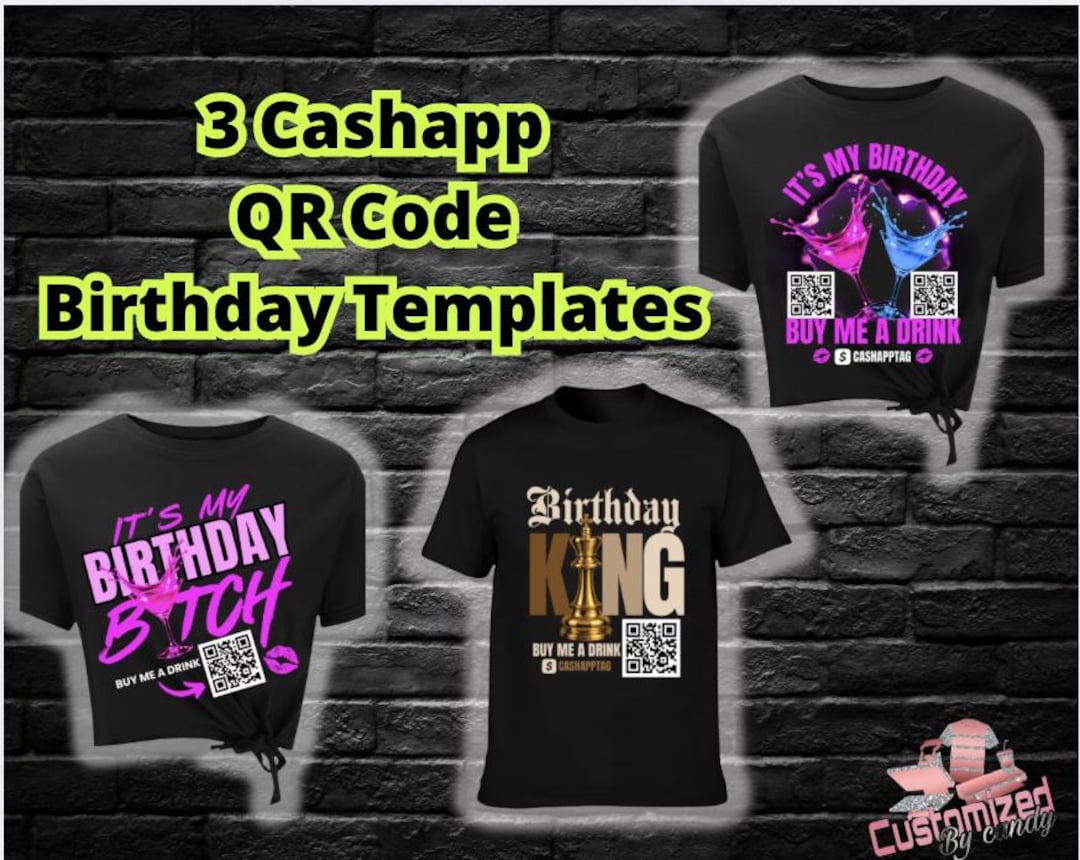 Custom Birthday Cashapp Tag Template – Easy & Fun Gifting Idea | Shirt ...