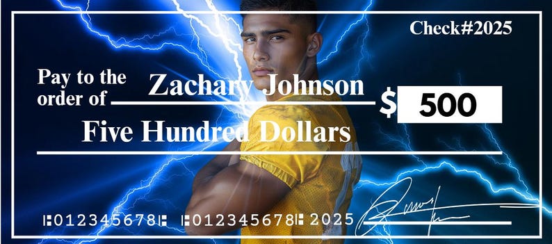 Life Size Check Template Digital Download - Etsy