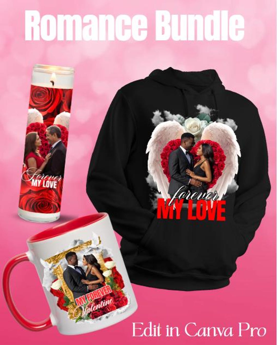 Couples Romance Templates Canva Design Digital Download - Etsy