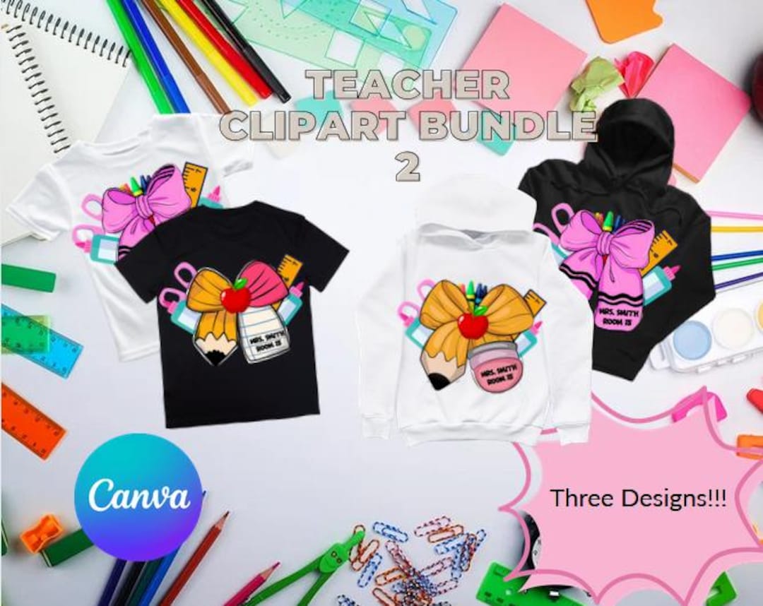 Teacher Clipart BUNDLE 2 - Etsy
