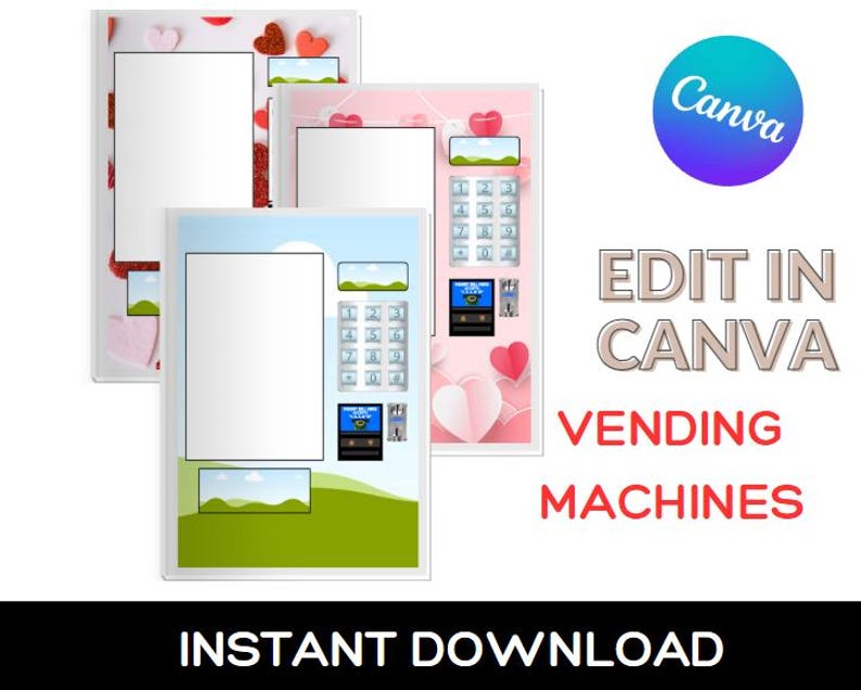 Vending Machine Template: Editable in Canva (instant Download) - Etsy