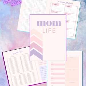 Busy Mom Journal Planner Printable , Weekly Planner, Minimal Daily ...
