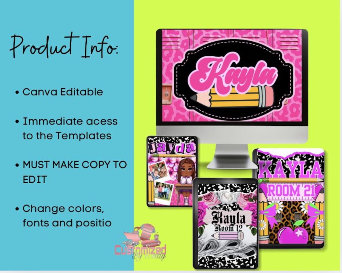 Editable Composition Book Covers: Back to School DIY Design (digital ...