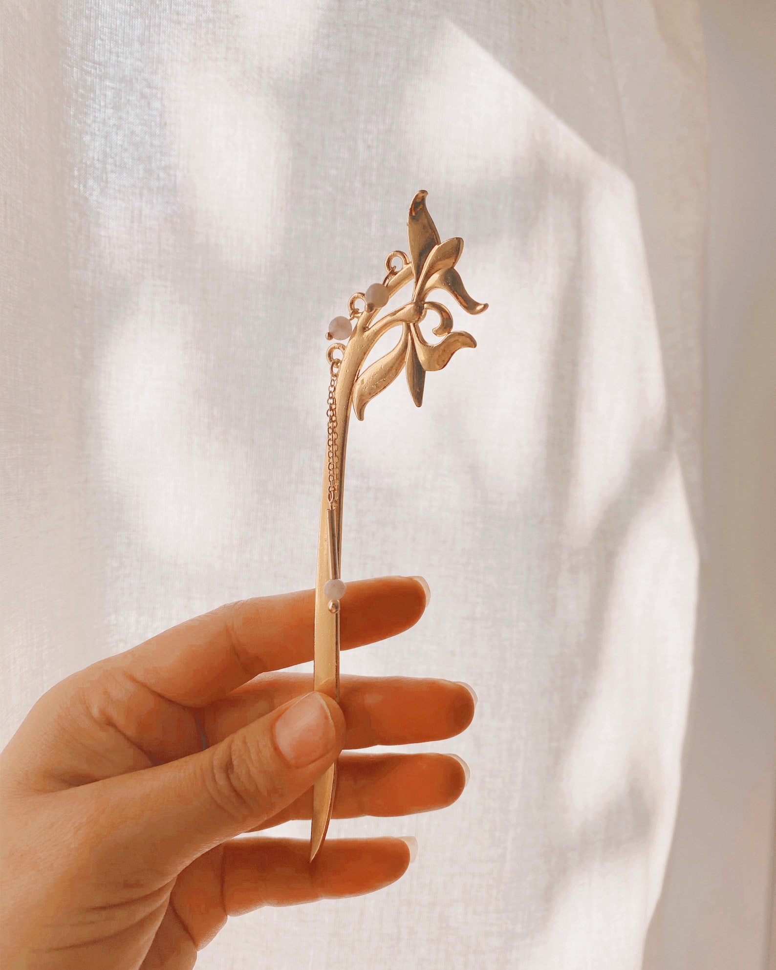 Orchid & Lilac Jade Hair Stick/ Hair Pick / Hair Accessories/ Hair ...