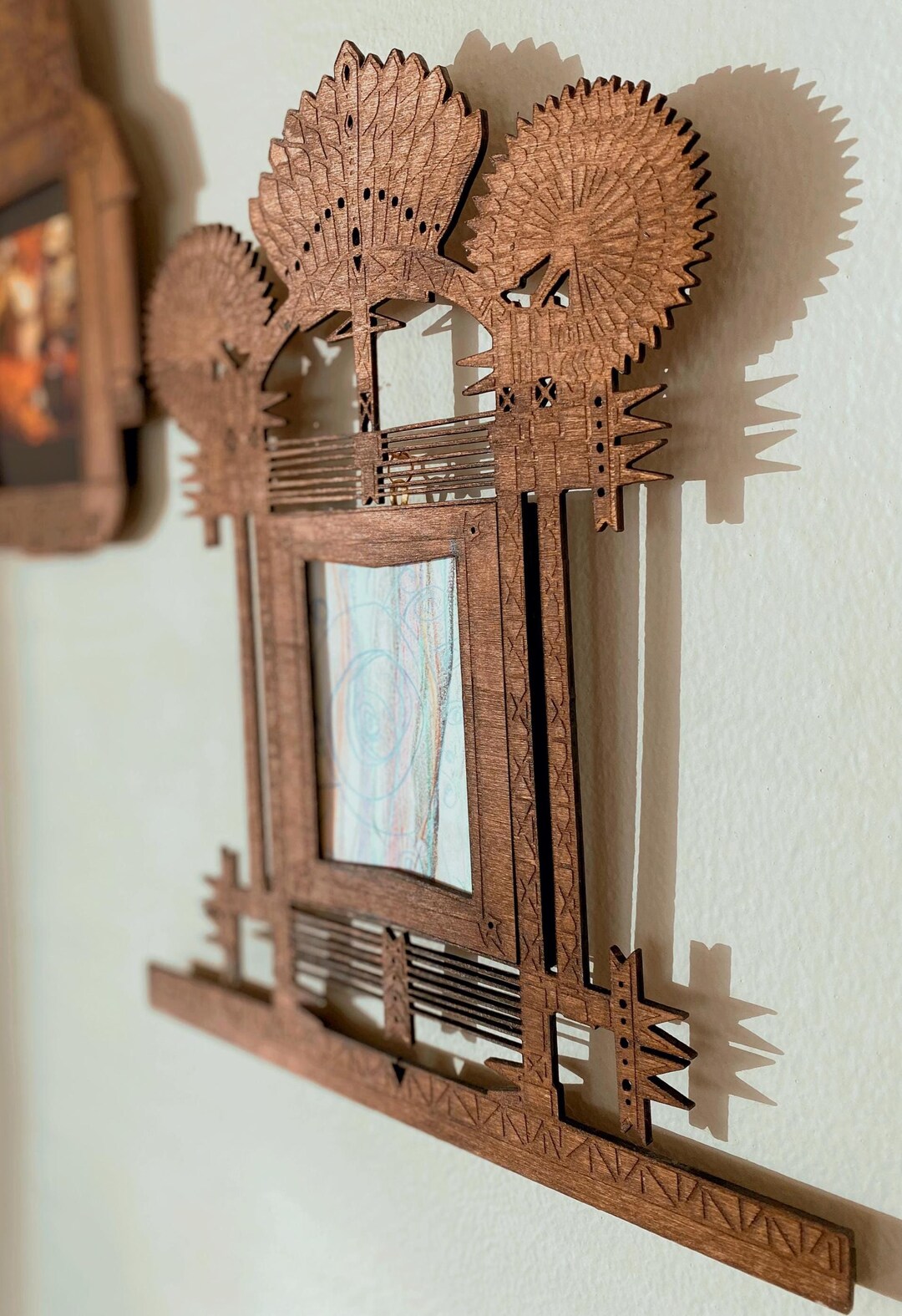 Wooden Nicho Antique Photo Frame Mayan Mexican Photo Frame Wedding ...