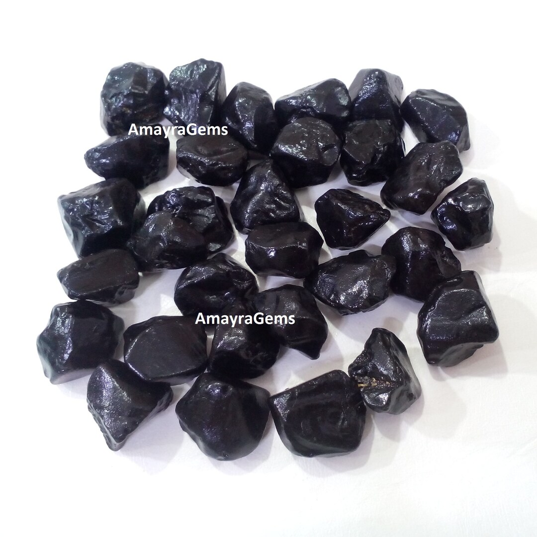 10 AAA Raw Black Spinel Gemstones: 10-12mm Loose Jewelry Making - Etsy