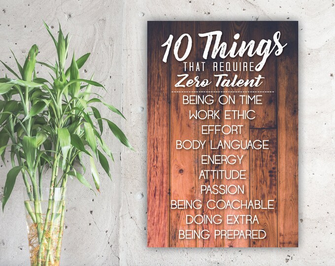 10 Things That Require Zero Talent Black On White | Etsy