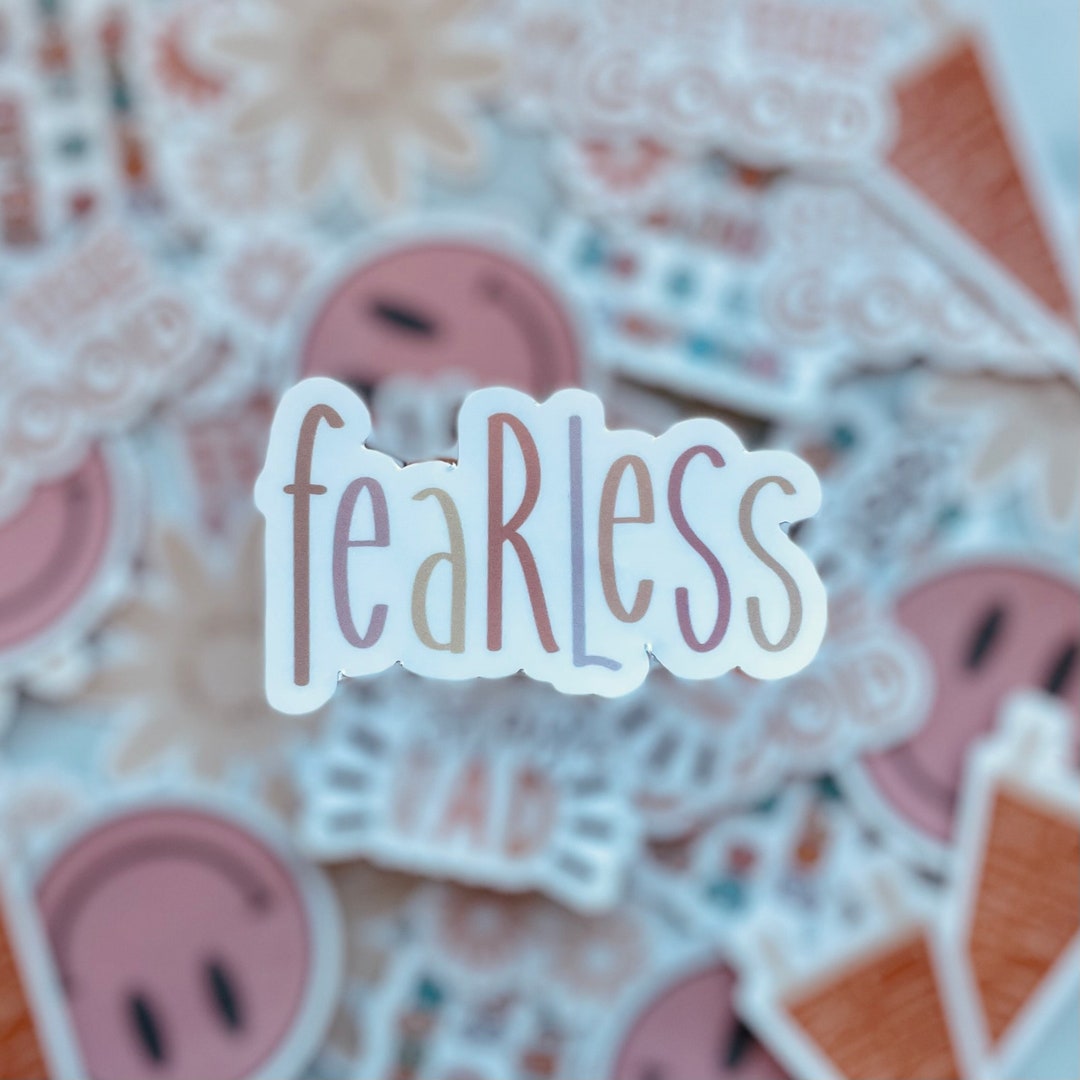 Fearless Sticker Weatherproof Decal - Etsy