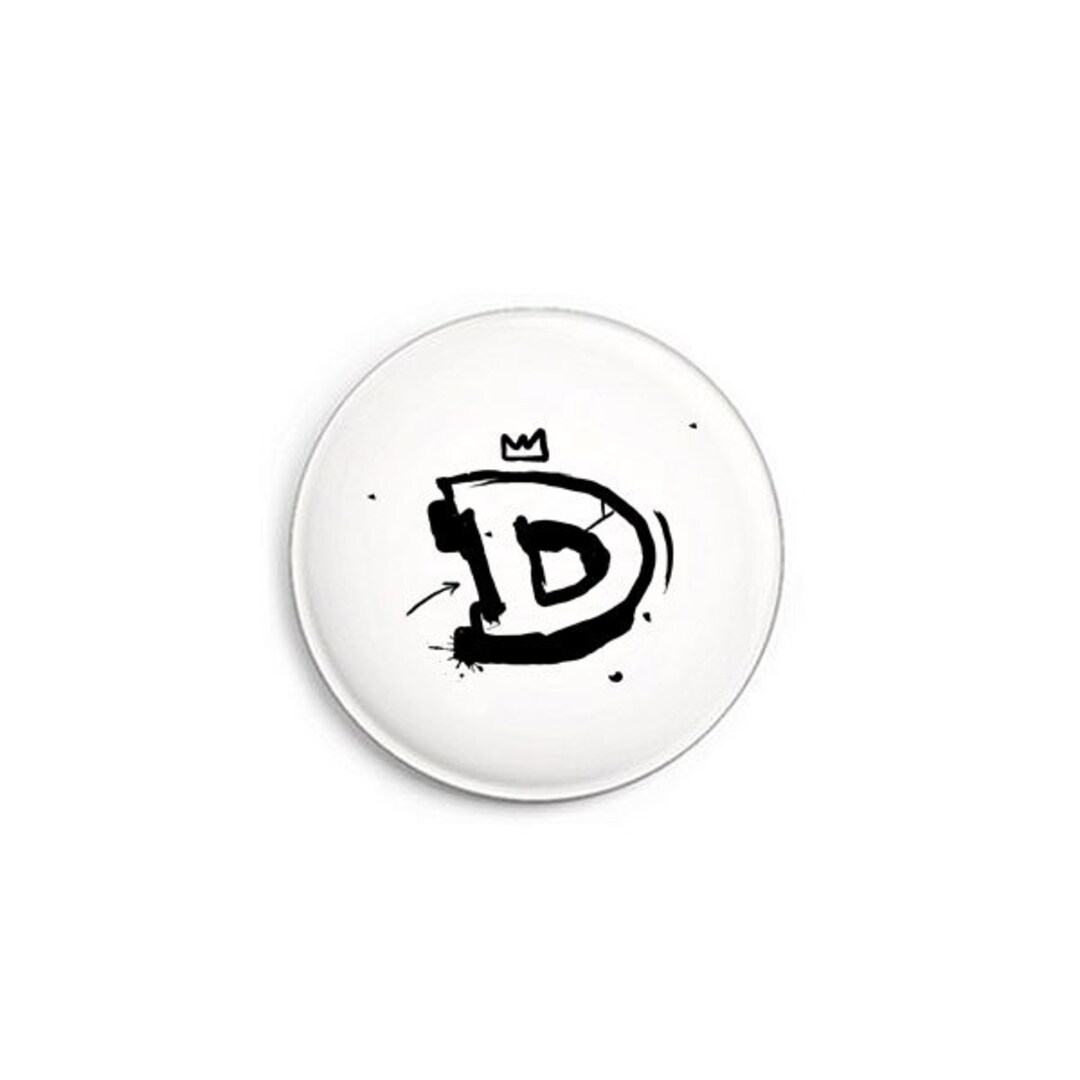 Graffiti Letter D Button Street Art Pin With Security Pin for Name Day ...