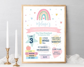 First Day of School Girl - Etsy