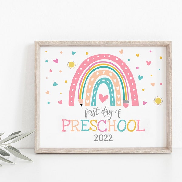 Preschool Sign - Etsy